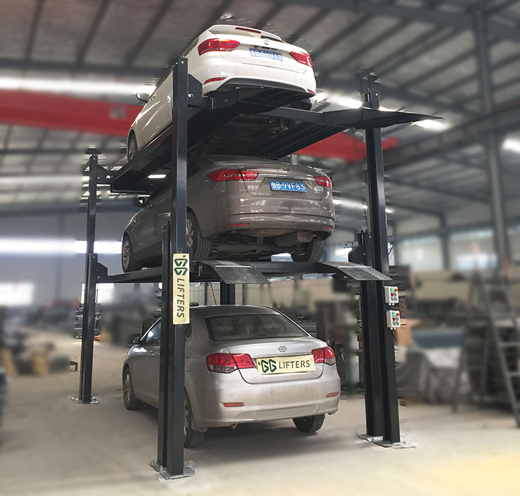 4 POST TRIPLE STACKER LIFT_Car lift|Car parking lift|Hydraulic car lift ...